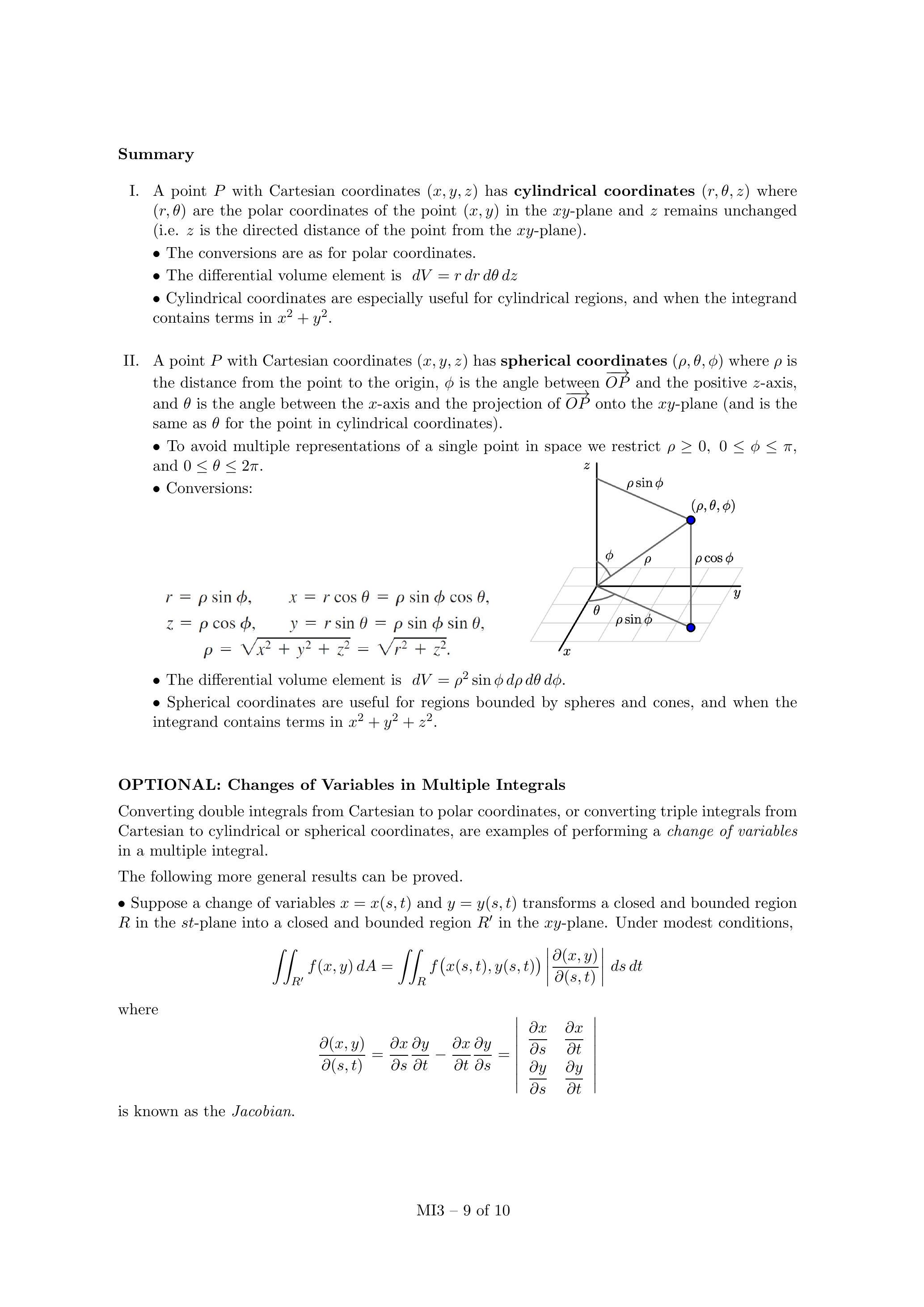 Triple Integrals in Cylindrical & Spherical Coordinates — My Math Hub