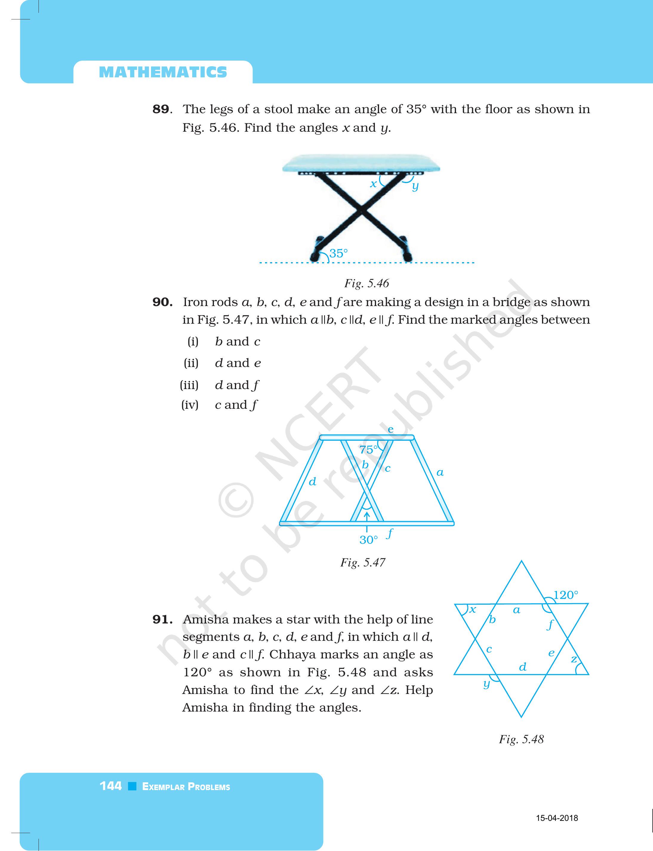 Flexi answers - The legs of a stool make an angle of @$\begin{align*}35 ...
