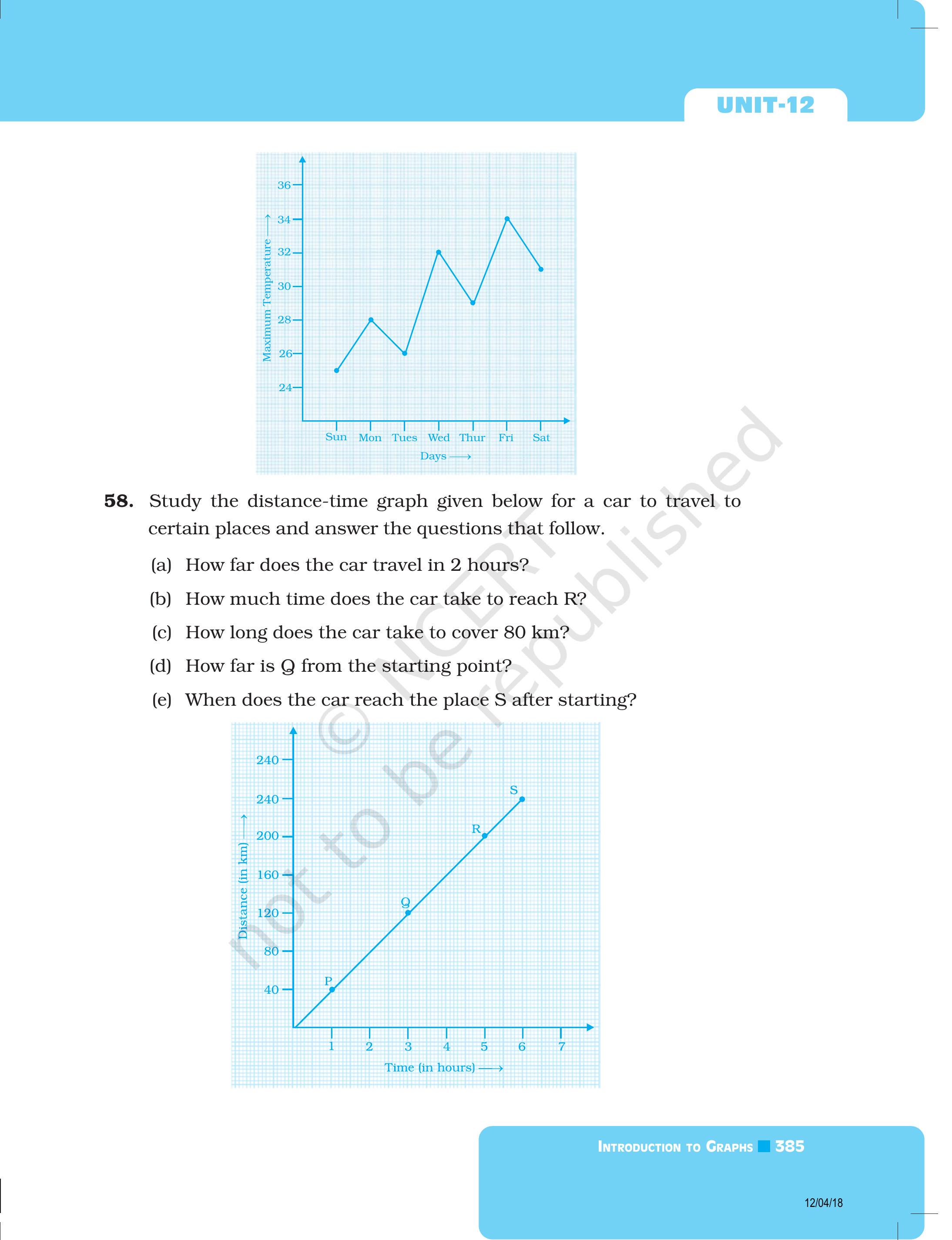 Flexi answers - Study the distance-time graph given below for a car to ...