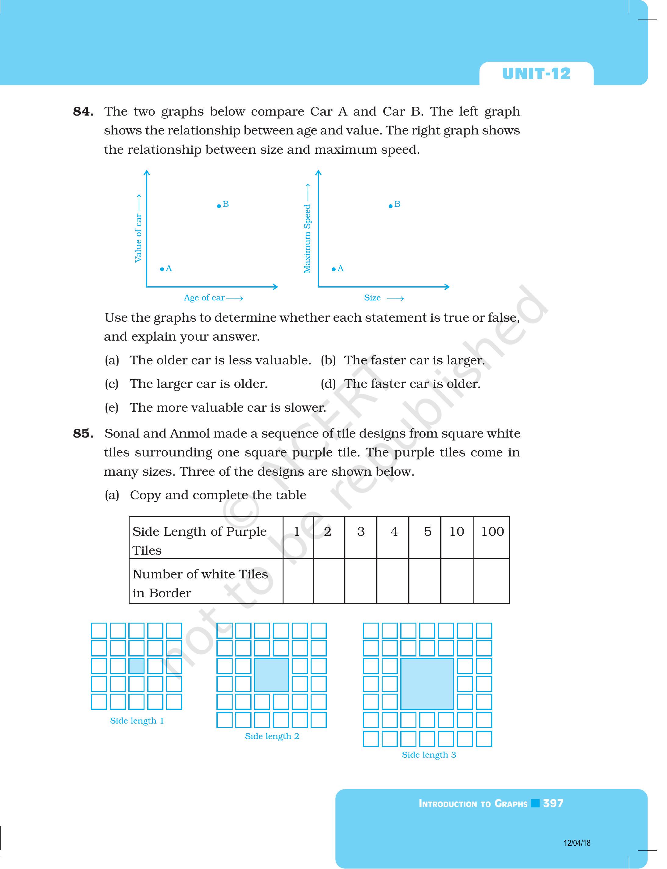 Flexi answers - The two graphs below compare Car A and Car B. The left ...
