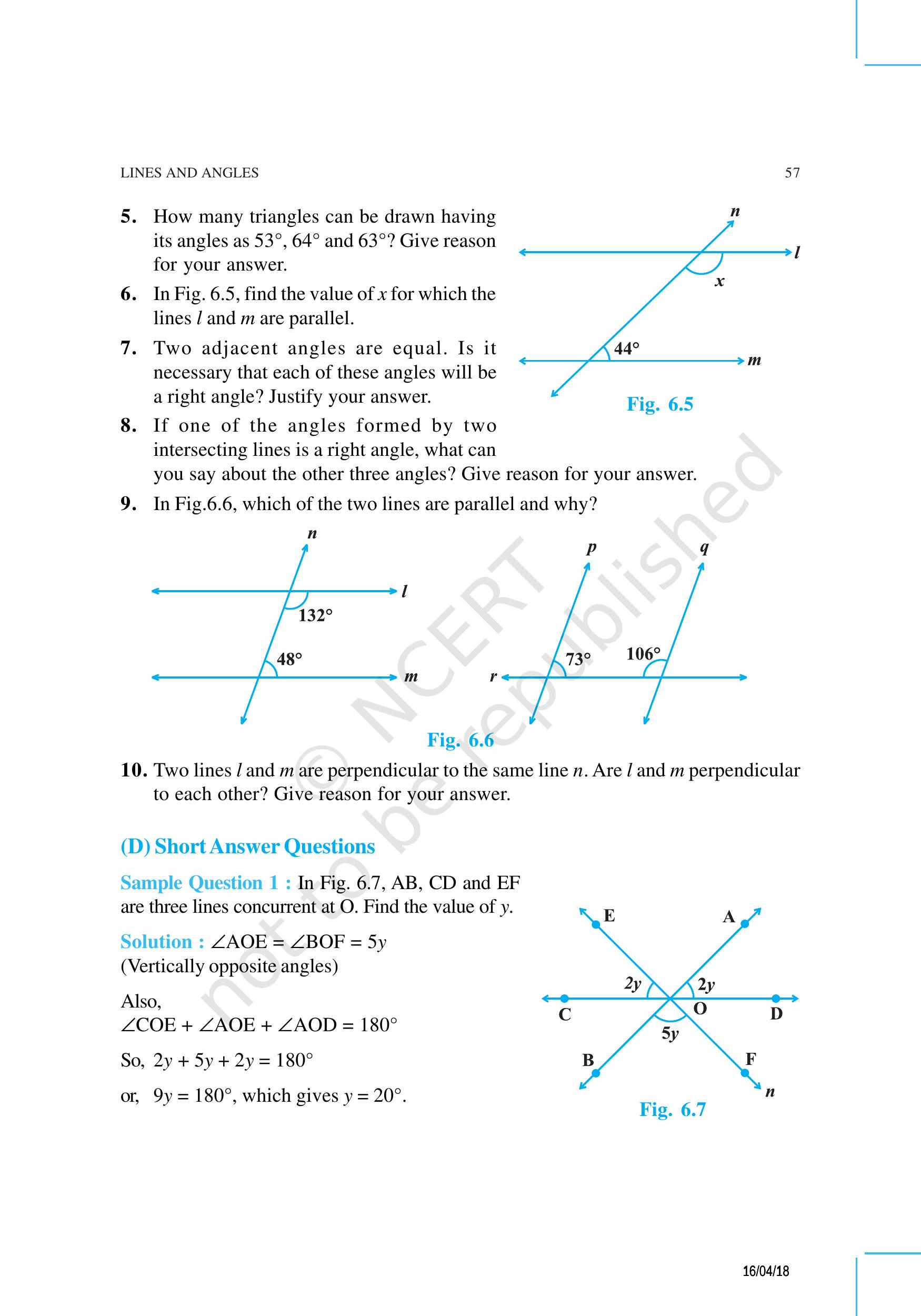 Flexi answers - In Fig. 6.5, find the value of @$\begin{align*}x\end ...