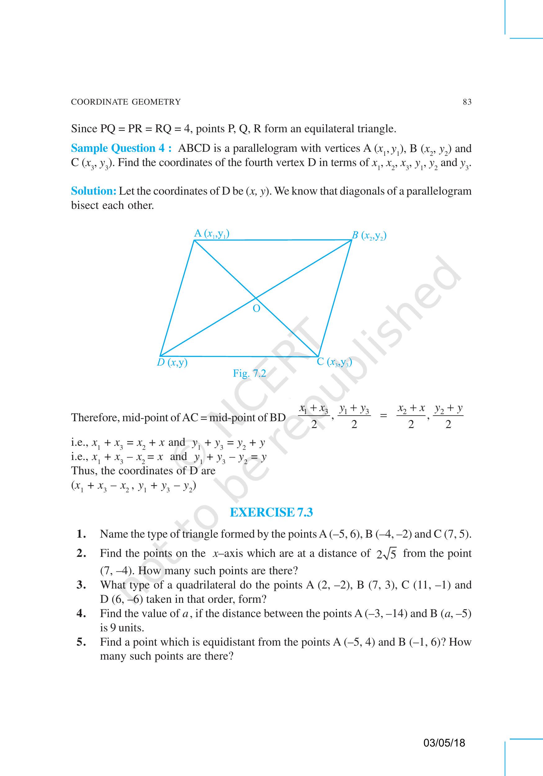 Flexi answers - ABCD is a parallelogram with vertices A @$\begin{align ...
