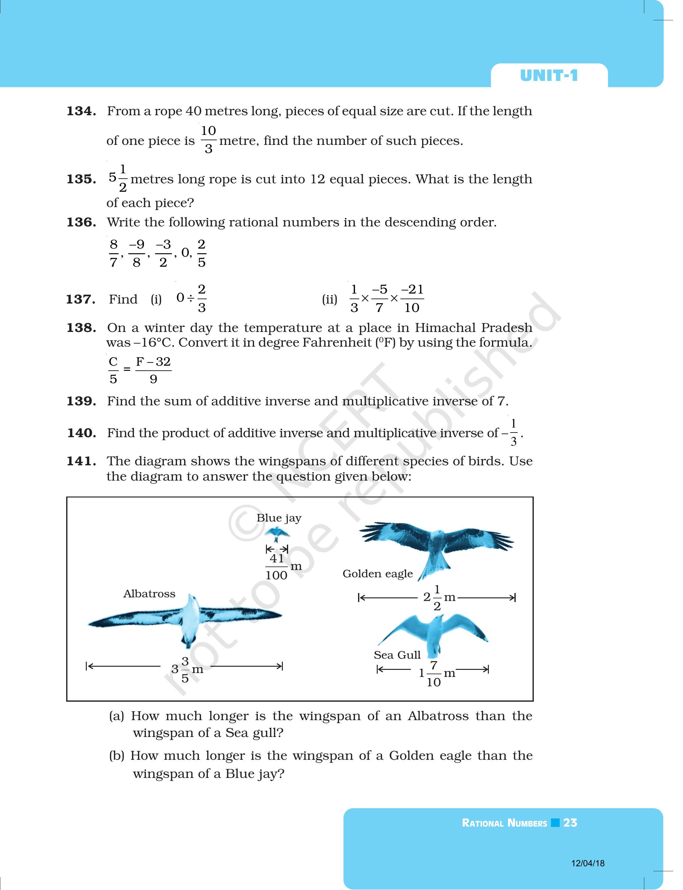 Flexi answers - The diagram shows the wingspans of different species of ...