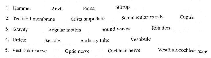Circle the term that does not belong in each of the followin | Quizlet