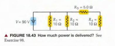 our resistors are connected to a 90-V source, as shown in Fi | Quizlet