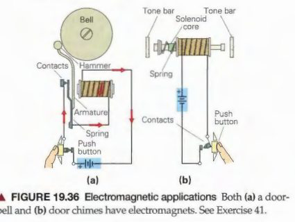 Explain the operation of the doorbell and door chimes illust | Quizlet