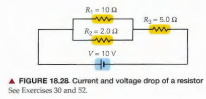 Find the current in and voltage across the $10-\Omega$ resis | Quizlet