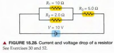 Use Kirchhoff's loop theorem to find the current in each res | Quizlet